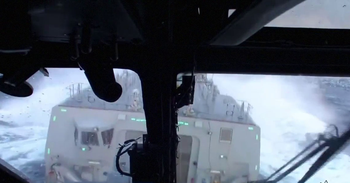 Seahawk Helicopter Rough Sea Landing Test - Aviation Humor